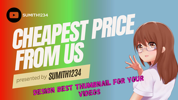 Photoshop your eye popping youtube channel thumbnail by Sumith_1234 ...