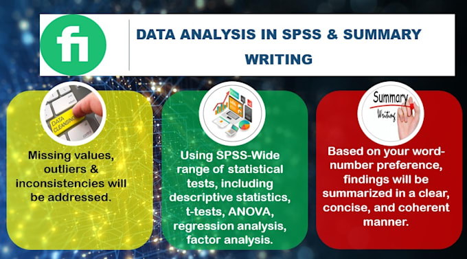 Do data analysis in spss and summary writing by Ty_gibson | Fiverr