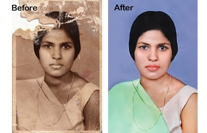 Photo restoration old photos colorize upscale image editing by ...