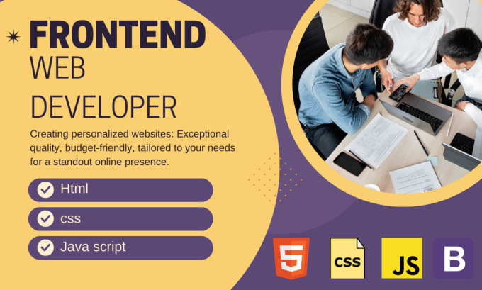 Create A Website Using Html Css And Javascript By Techbishwas Fiverr