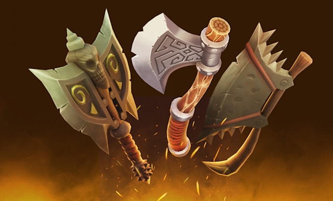 Creating professionally handpainted stylized game props by Cagriaytart ...