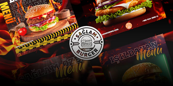Make creative burger restaurant design by Emresarisakal | Fiverr