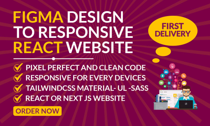 Convert Figma To React Js Or Next Js With Bootstrap Or Tailwind Css By Reactnextjsdev Fiverr