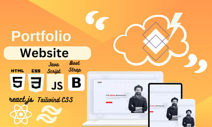 Build Your Personal Portfolio Website Using Html Css Reactjs By Haseebmarketr Fiverr 5141