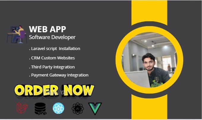 Laravel Full Stack Web Developer Php Laravel React Nodejs By