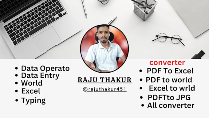 Data operation excel word pdf converter typing skills by Rajuthakur451 | Fiverr