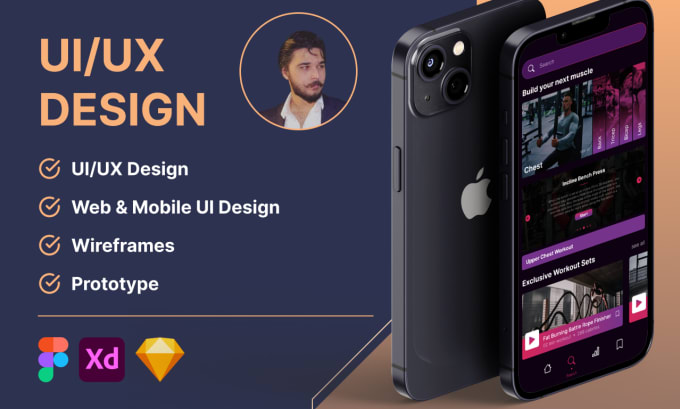 Design creative and unique ui ux for mobile and website by Usman ...