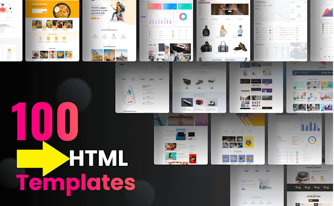One hundred html5 templates in a single bundle by Ffnn36 | Fiverr