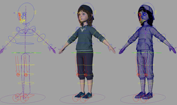 Create 3d character rigging for unity, rig your character, vrchat rig ...