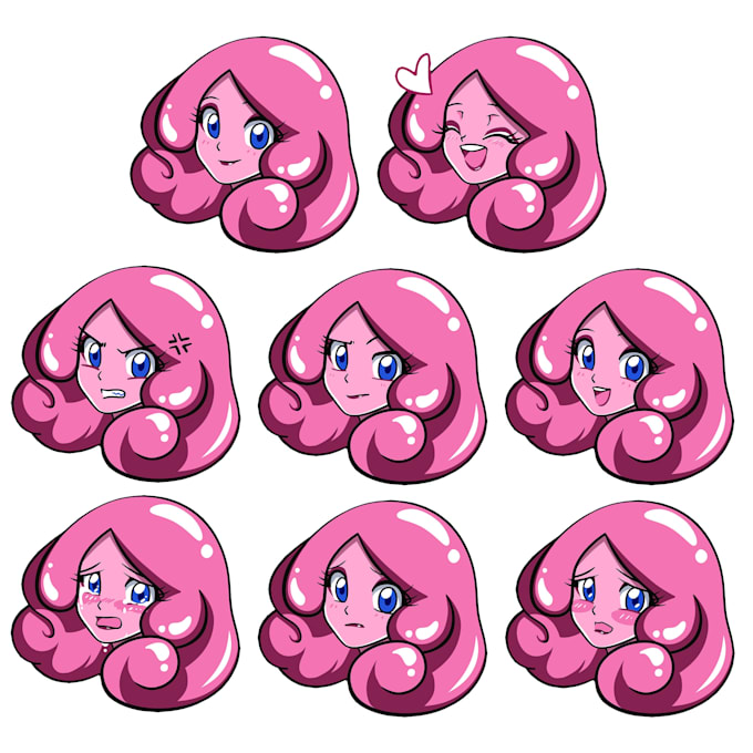 Make chibi emotes for you by Chikiart | Fiverr