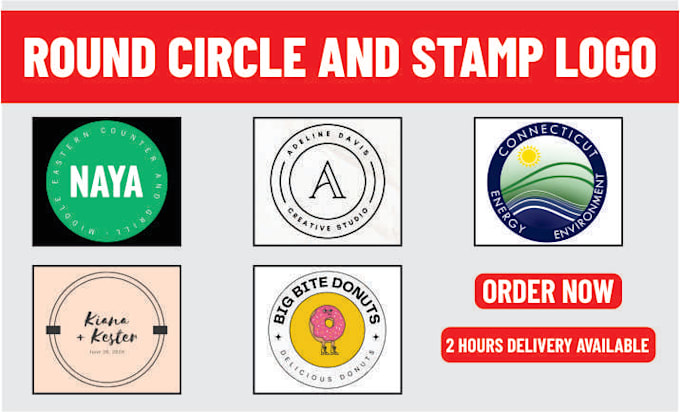 Design round circle and stamp logo in 2 hours by Umair_munir1 | Fiverr