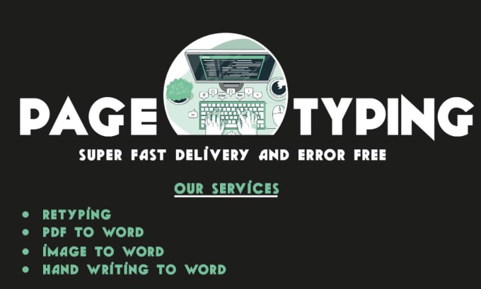 Ms word typing,ms word typist and typing services by Thathsara0 | Fiverr