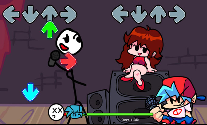 Do fnf sprite animation, fnf character design, mod logo, fnf sprite ...