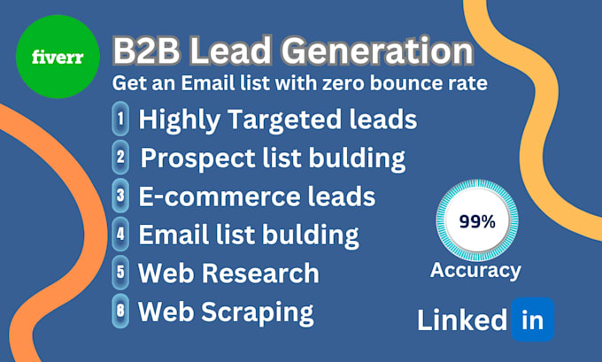 Expert b2b lead generation and web scraping specialist by Afranshica | Fiverr