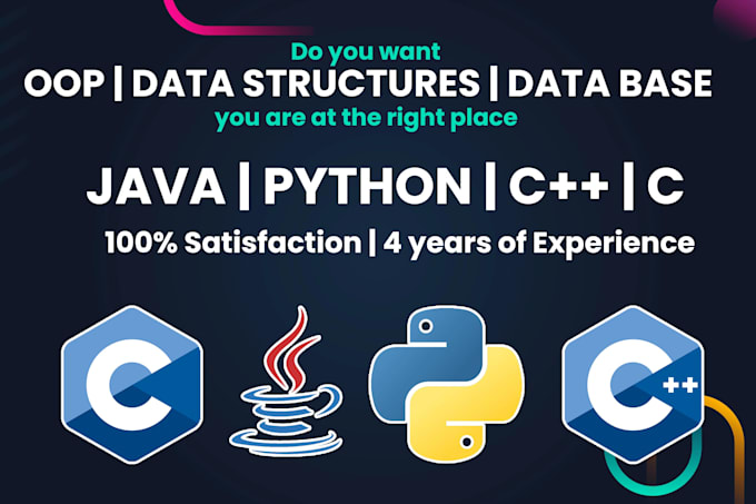 Do c, cpp, python and java pf, oop, dsa, dbms programming projects by Unknownlock | Fiverr