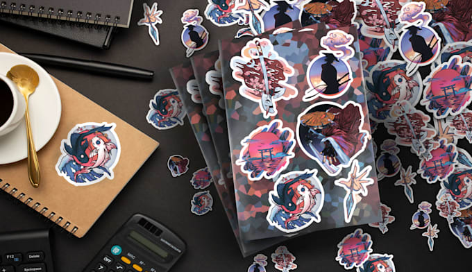 Create awesome custom sticker design by Ice_2085 | Fiverr