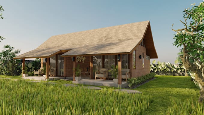 Create 3d modelling villa with realistic rendering by Dhikaradesign | Fiverr