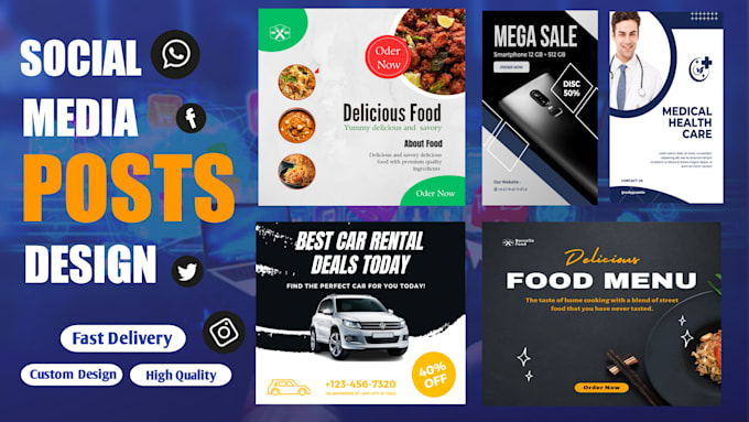 Design professional social media posts by Vijeeshvincent8 | Fiverr