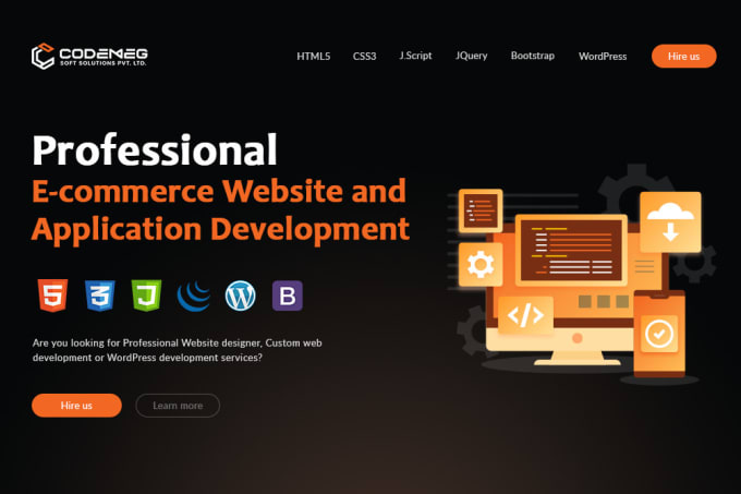 Develop ecommerce business website by Codemegsoft | Fiverr