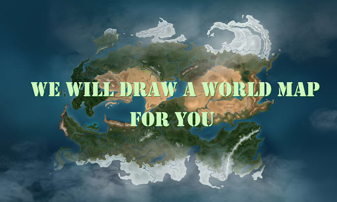 Draw a fantasy world map for visual novel, dnd, books, rpgs, etc by ...