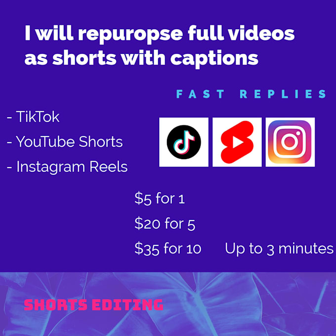 Edit full length videos into tiktoks with captions by Alfiebayley | Fiverr
