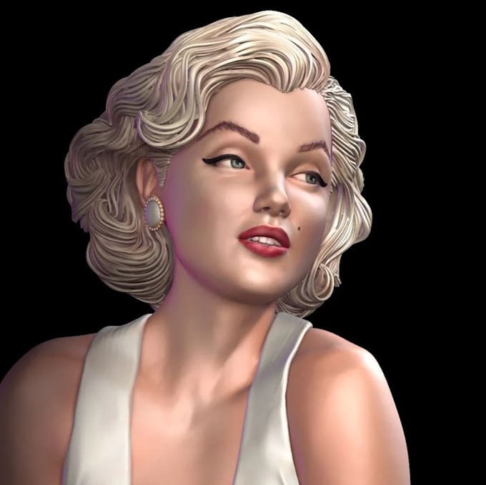 Sculpt your 3d bust up model, 3d miniatures, 3d anime figures, 3d toy ...