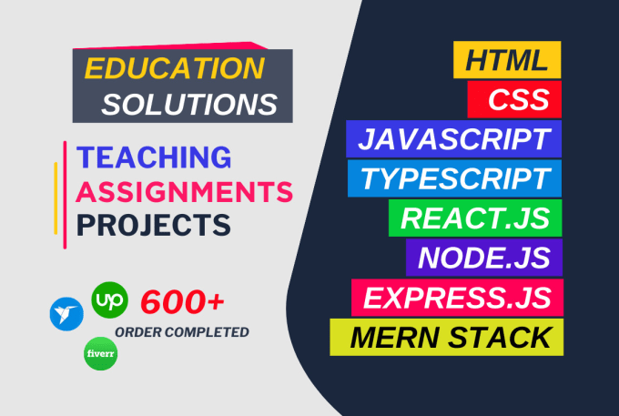 Teach Html Css Javascript Typescript Node React Mern By Itsarraj Fiverr