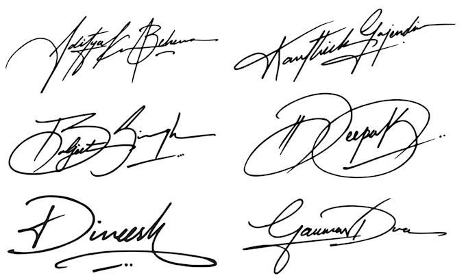 Diseño de logotipo o autógrafo con firma manuscrita artística