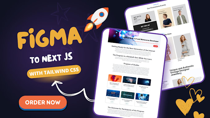 Convert figma to react js or next js with tailwind css by Husnainali ...