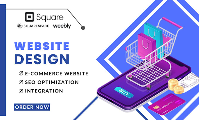 Do square online store, square website design, squarespace design and ...