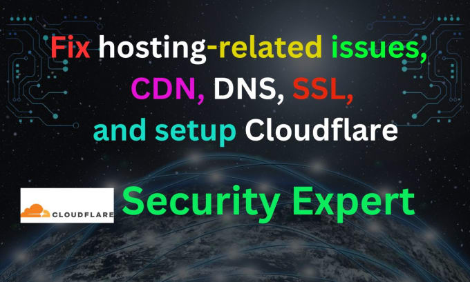 Fix cdn,dns,ssl, setup cloudflare and ddos security by Sikder_tanzit ... Fix cdn,dns,ssl, setup cloudflare and ddos security by Sikder_tanzit ...