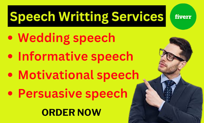 Write a persuasive or informative speech by Mzeshan3275 | Fiverr