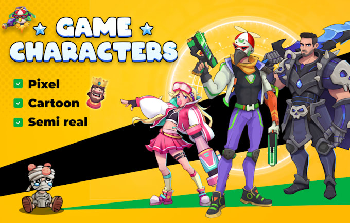Design high quality 2d characters for mobile game by Vanngo08 | Fiverr