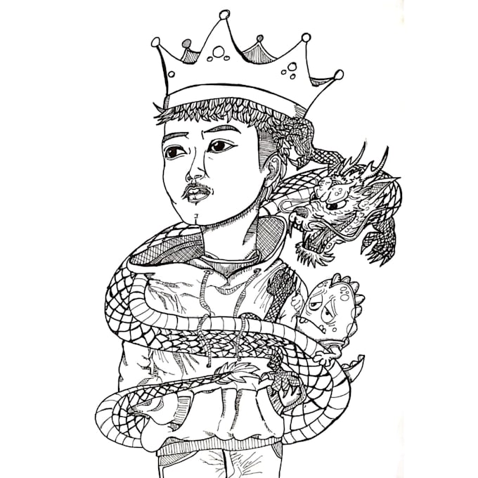 Design doodle and cartoon character with fully hand drawing by Septian ...