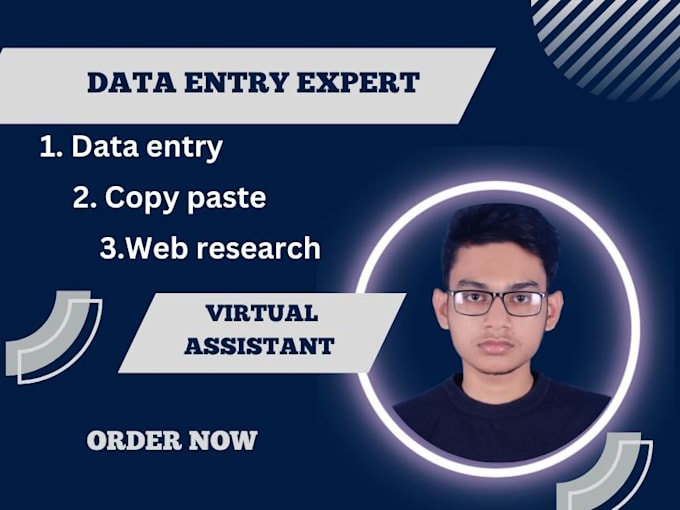 Be your virtual assistant for data entry, copy paste, typing by Soadutsho | Fiverr