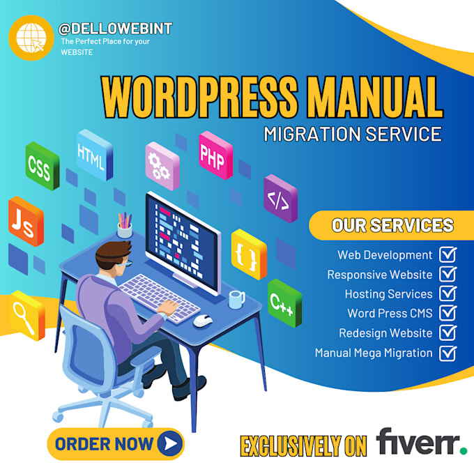 Provide wordpress migration service with in 24 hours by Dellowebint ...