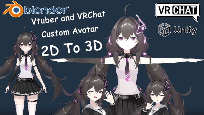 Create 3d vtuber avatar based on live2d or images, not vroid by Aixeka ... Create 3d vtuber avatar based on live2d or images, not vroid by Aixeka ...