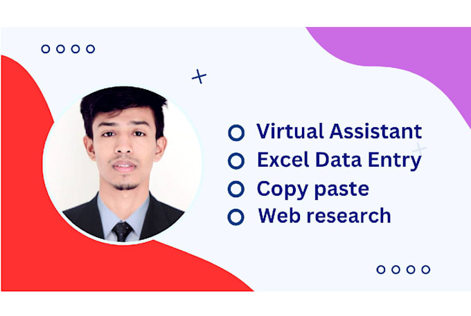 Data entry, copy paste, web research, typing, pdf to word or excel by Soohelrana | Fiverr