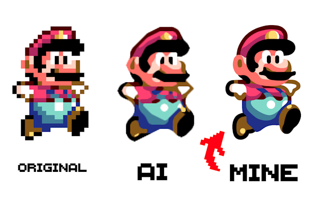 Upscale your pixel art by Caymenstanton | Fiverr