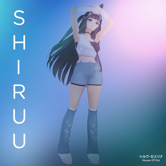 Create the best anime style 3d avatar vtuber vrm vroid for you x ...