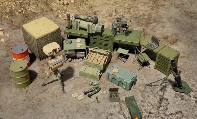 Do 3d game character, 3d game model, game assets, game object, prop ...