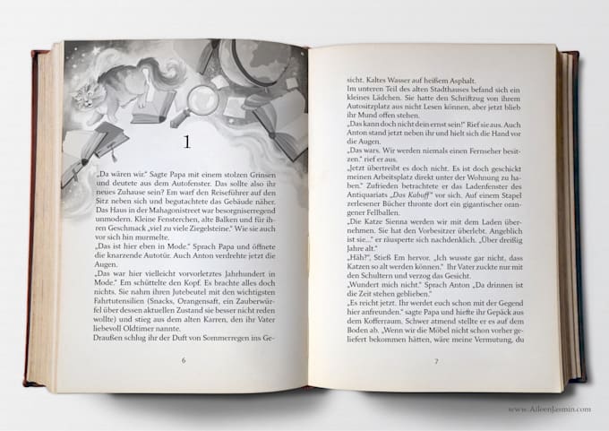 Paint grayscale chapter headings for your childrensbook by Aileengraf ...