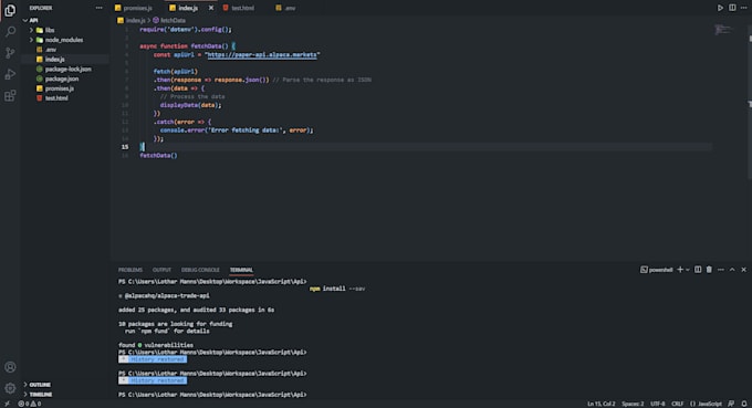 Programm you a javascript application by Olivermanns | Fiverr