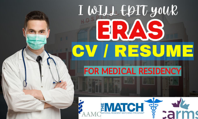 Help perfect your eras residency cv by Drasifjaved | Fiverr