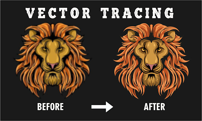 Vector tracing, vectorize image, convert logo to vector by ...