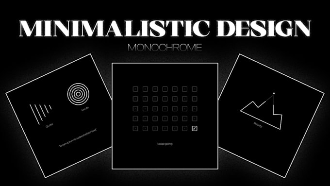 Create minimalistic social media designs by Xerci_designs | Fiverr