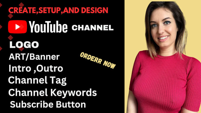 Create, setup and design youtube channel with logo,art,intro,outro by Rima_studio | Fiverr