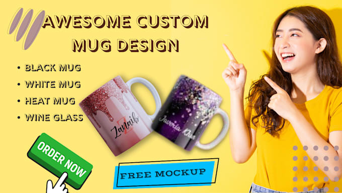 Do bulk custom mug design cup design or coffee mug designs by Ahmadalex ...