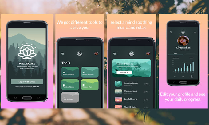 Create beautiful app store and play store screenshots by Maheenmary ...