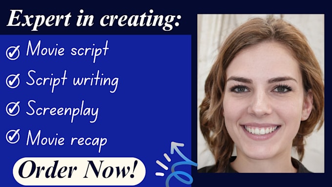Write amazing movie script, screenplay, film script script writing ... Write amazing movie script, screenplay, film script script writing ...